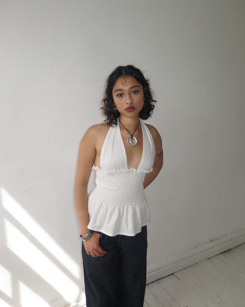 The Freya Top in Ivory – Beasha Studios