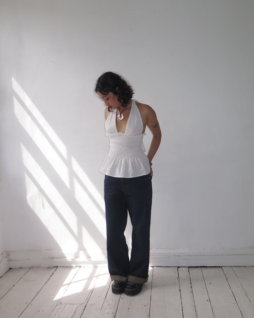 The Freya Top in Ivory – Beasha Studios