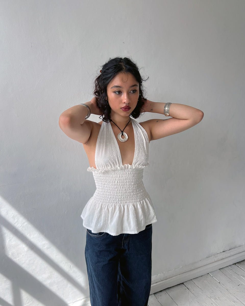 The Freya Top in Ivory – Beasha Studios