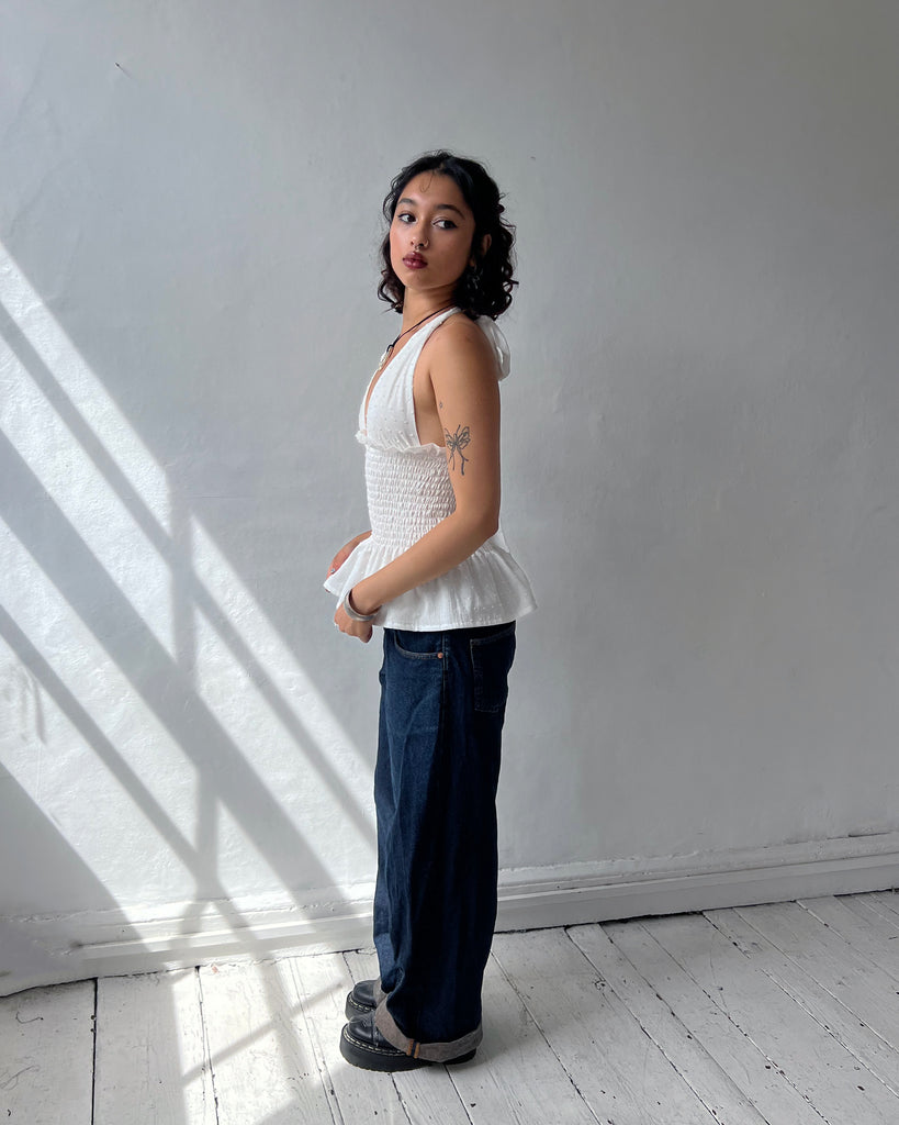 The Freya Top in Ivory – Beasha Studios