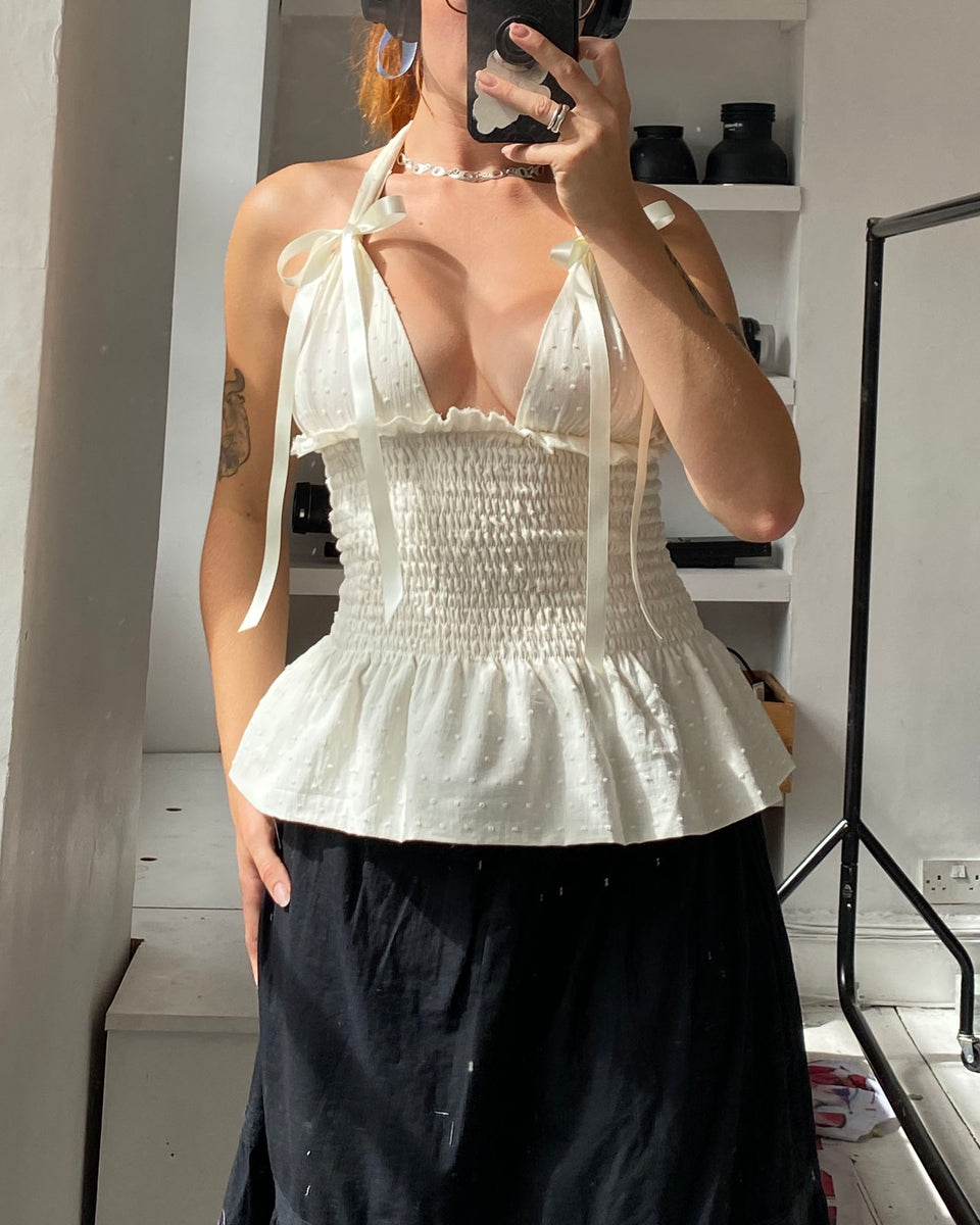 The Freya Top in Ivory - PRE-ORDER – Beasha Studios